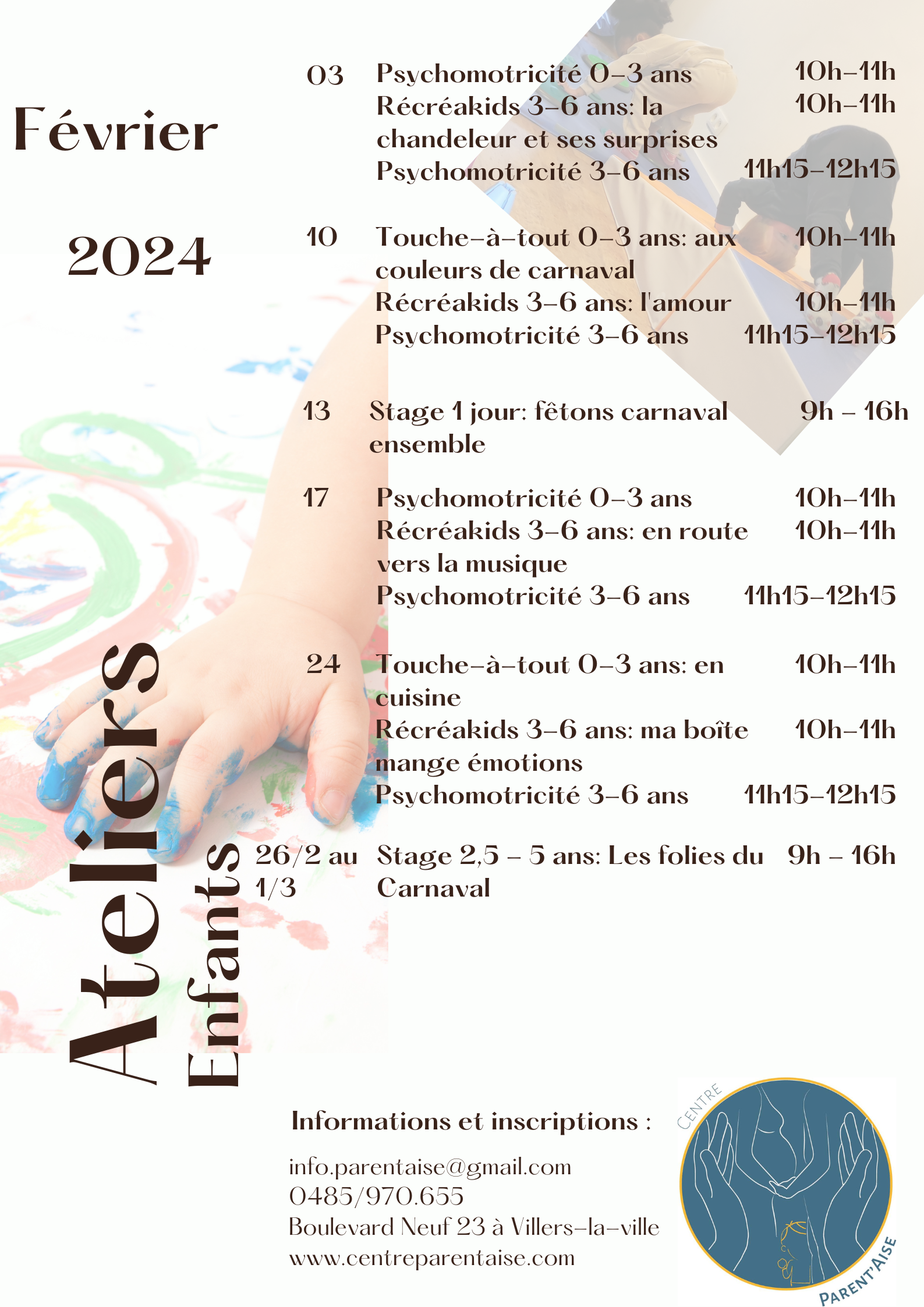 Programme: février 2024 – Parent'Aise